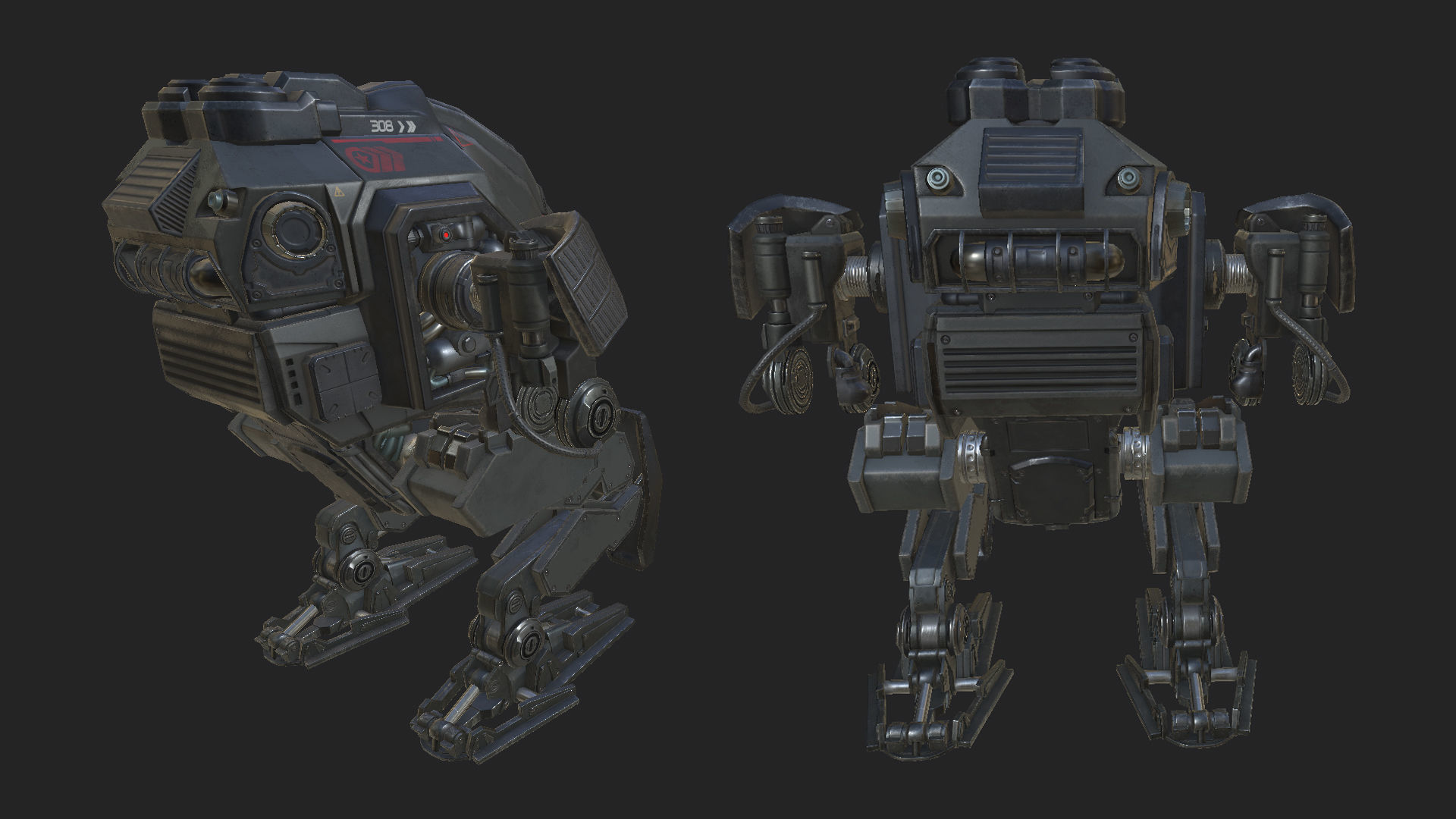 3D model Heavy Mech VR / AR / low-poly | CGTrader