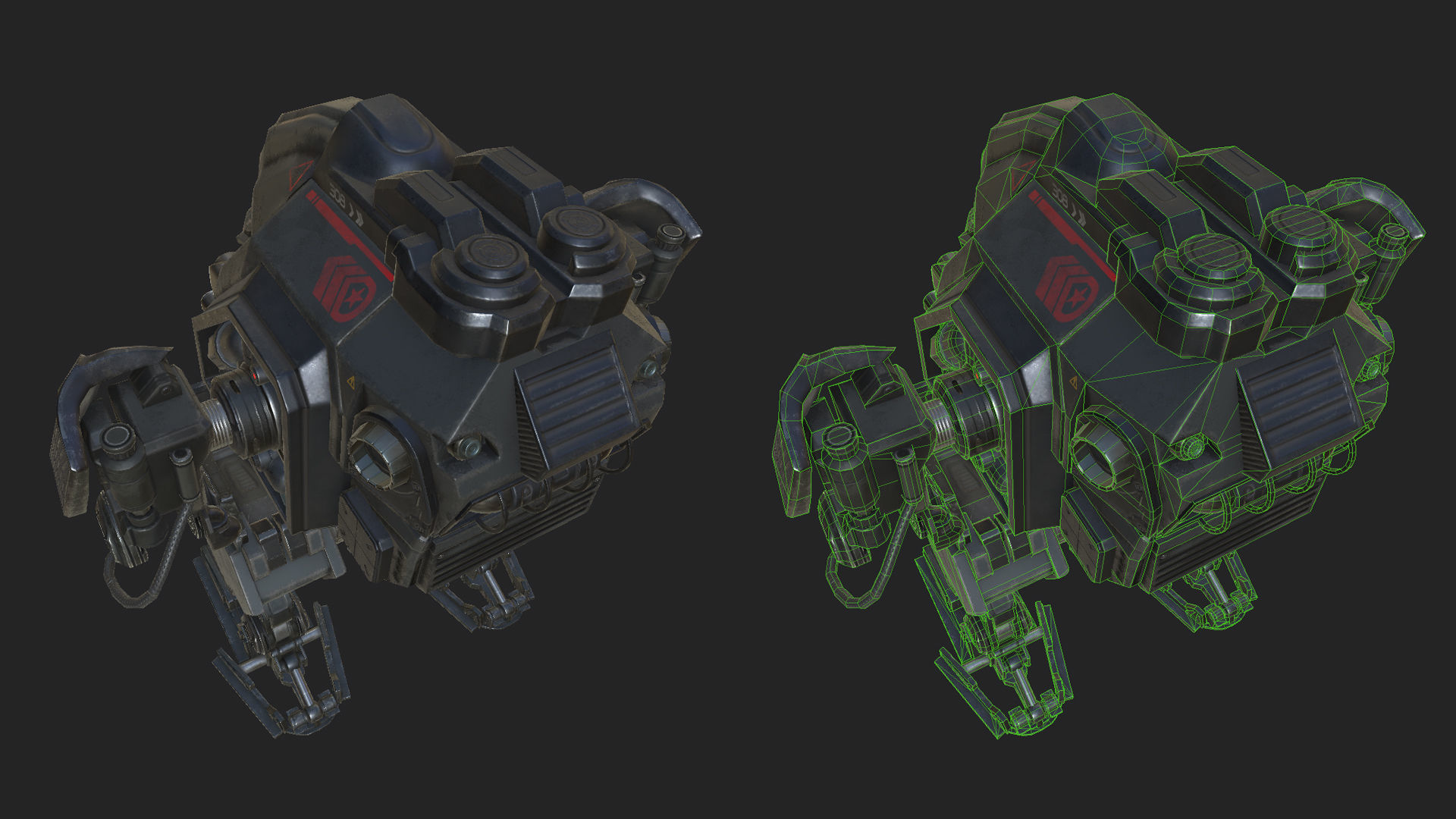 3D model Heavy Mech VR / AR / low-poly | CGTrader