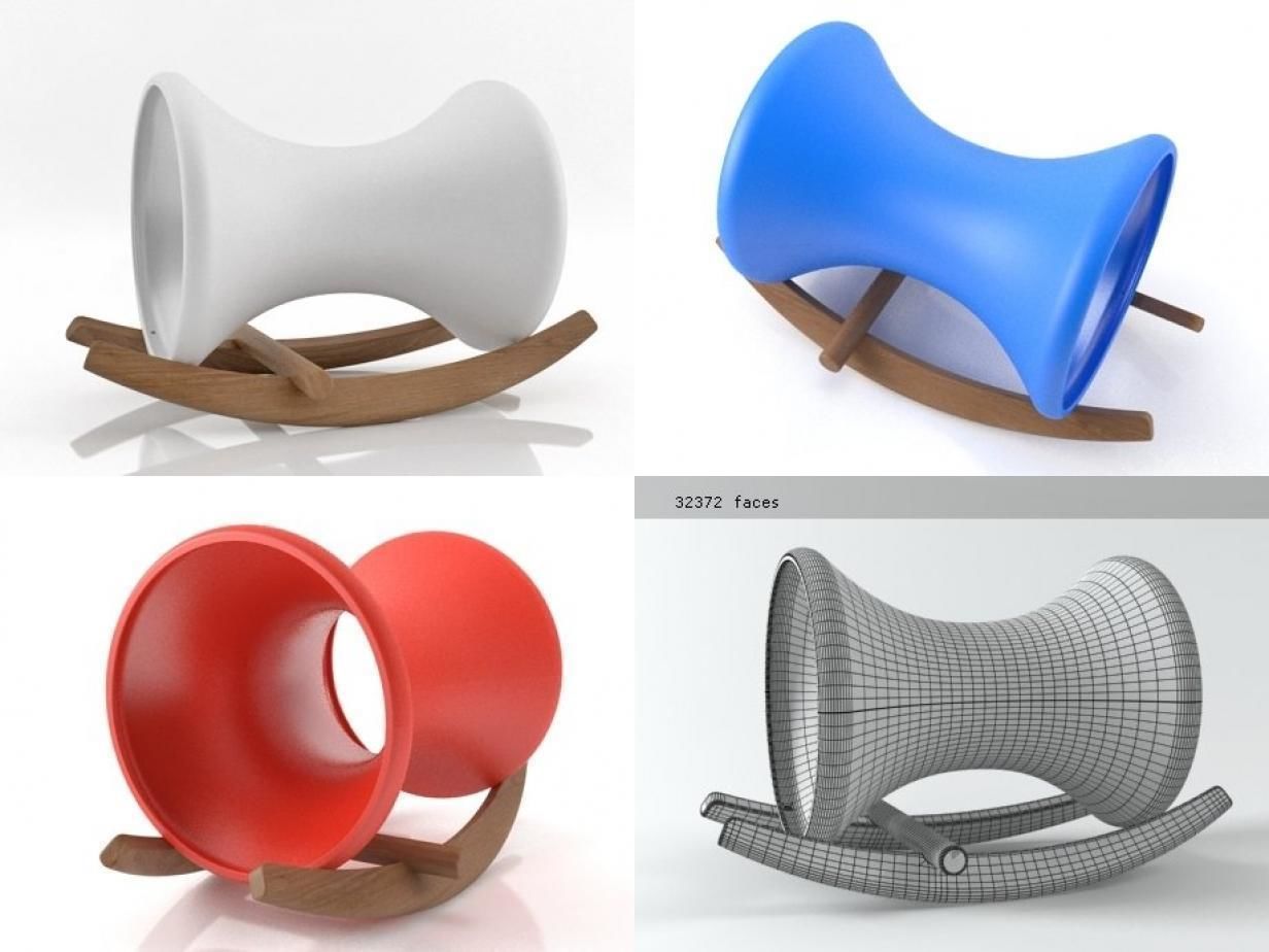 Rocker 3D model | CGTrader