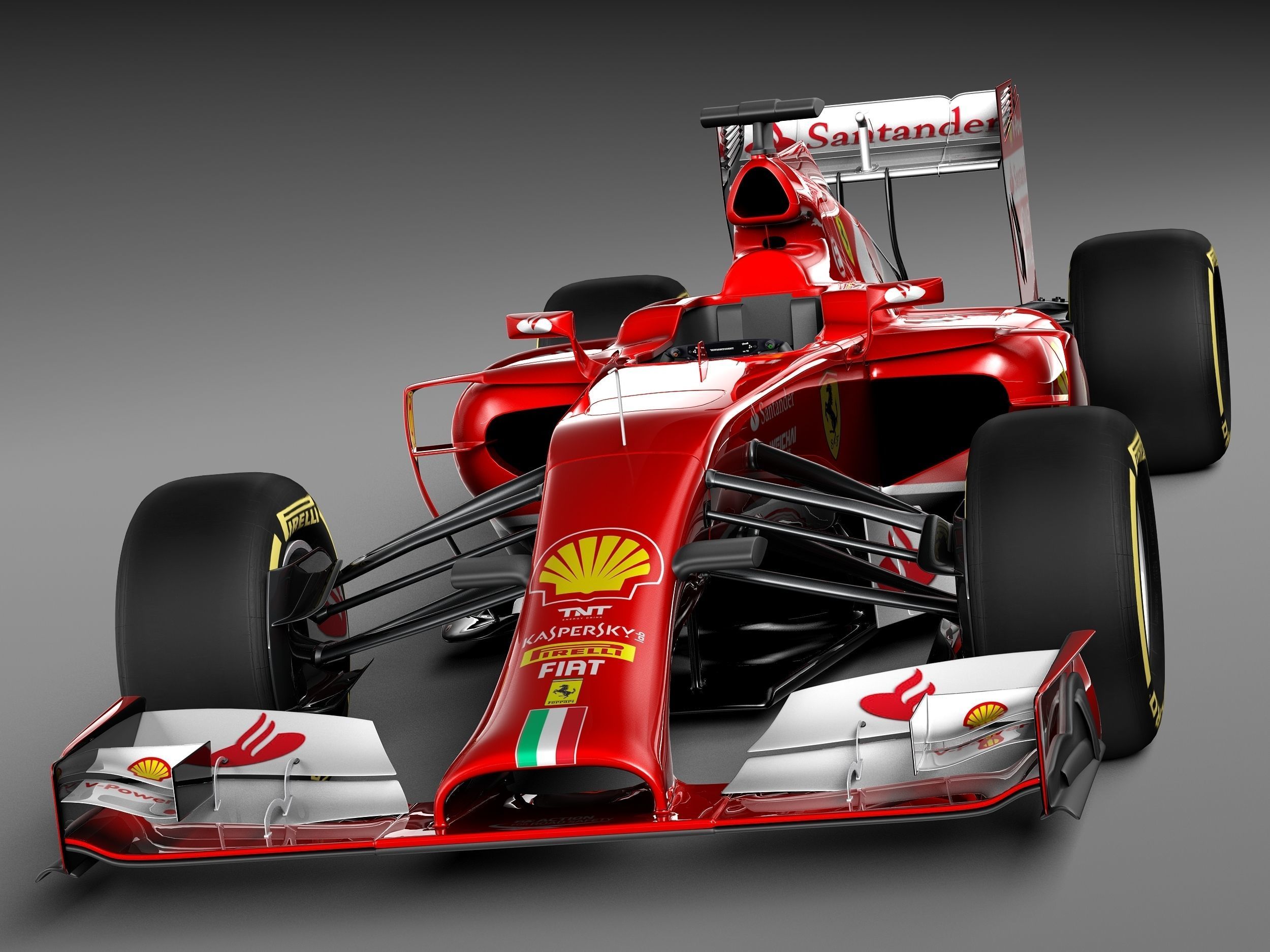Formula 1 Ferrari 2014 3D model | CGTrader