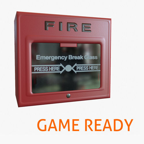 3D asset Fire Alarm Game Ready | CGTrader