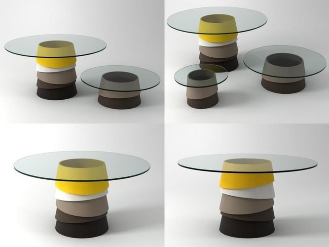 Layer table 3D model | CGTrader