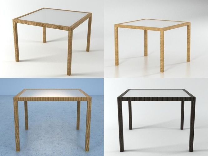 Panama dining table 100 3D model | CGTrader