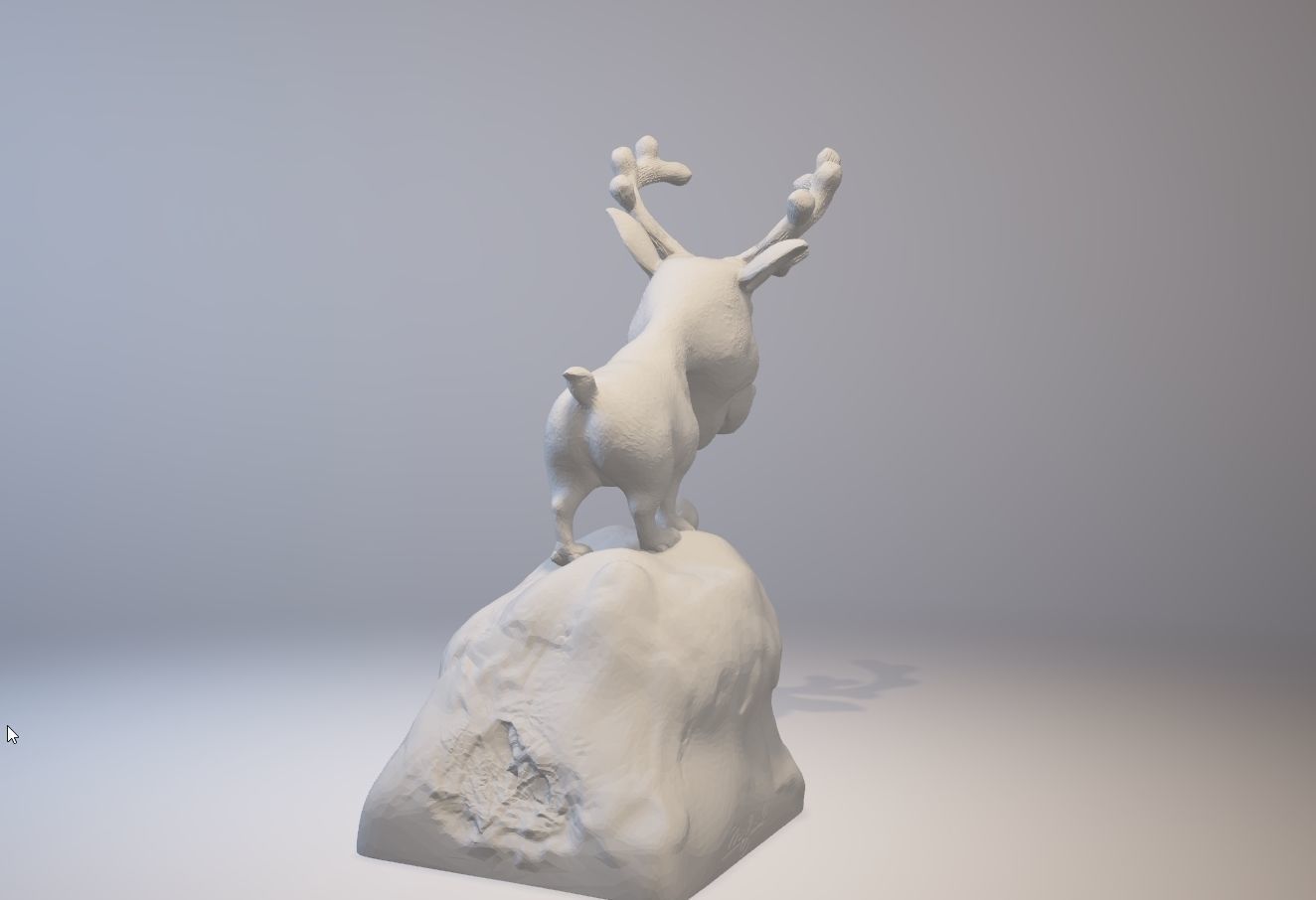 Rudolph -nosed reindeer 3D model 3D printable | CGTrader