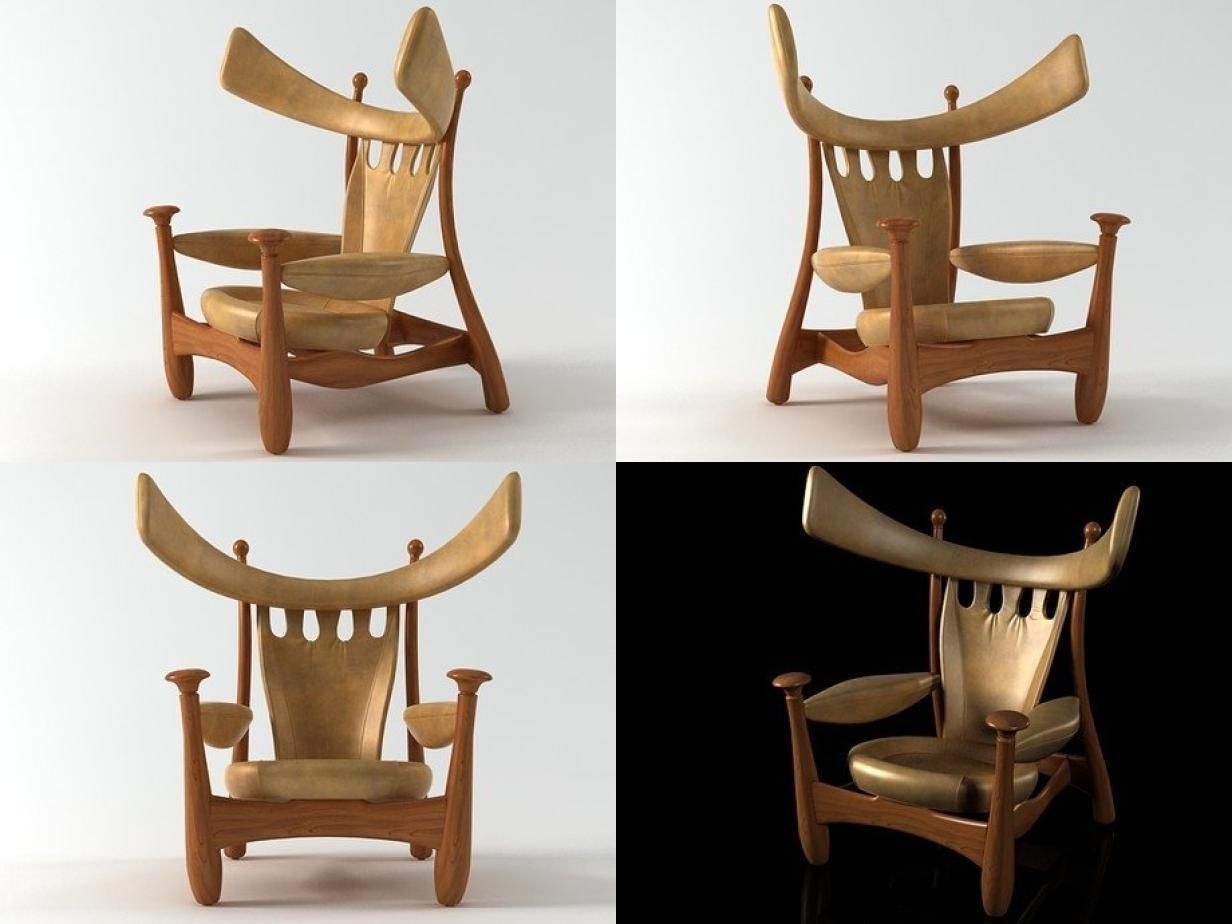 Aspas armchair 1962 3D model | CGTrader