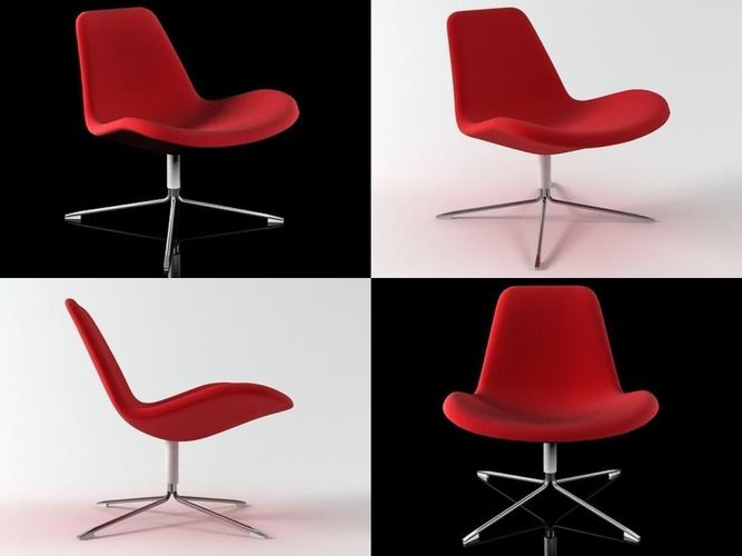 Spoon Easy chair Low 3D model | CGTrader