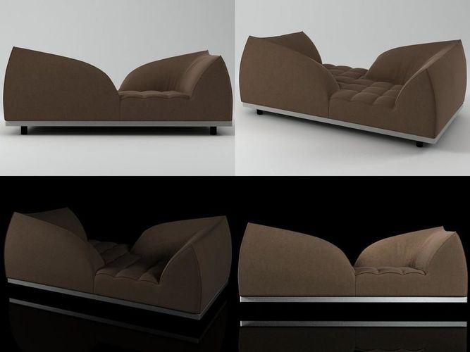 Vertigo Settee 3D model | CGTrader