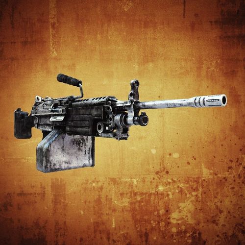 3D model M249 Machine gun low poly VR / AR / low-poly | CGTrader