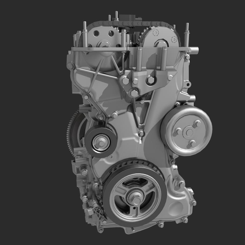 4 Cylinder Engine Block Cutaway 3D model | CGTrader