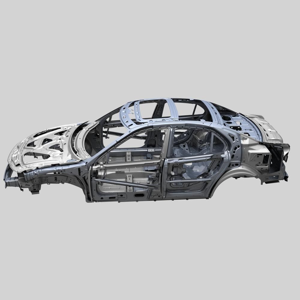 Car frame 3D model | CGTrader