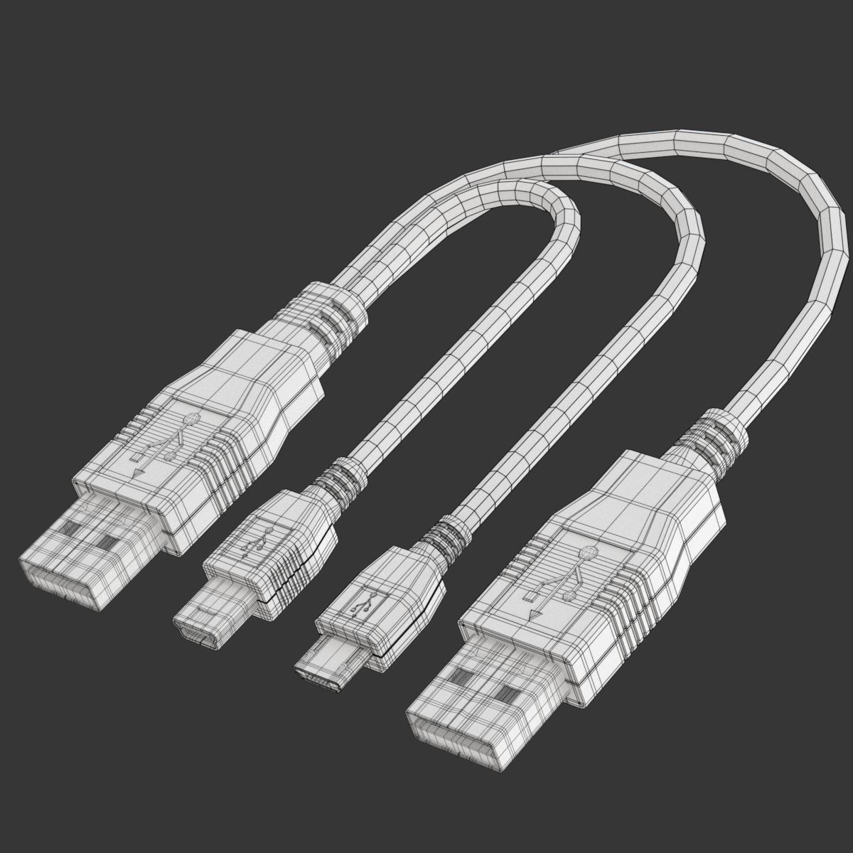 USB Plugs 3D model | CGTrader