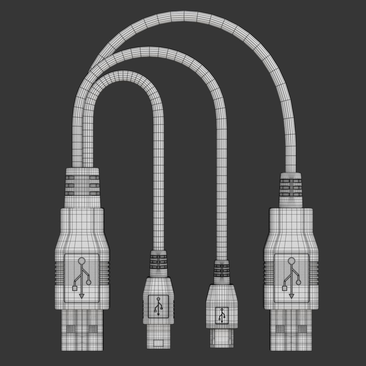 USB Plugs 3D model | CGTrader