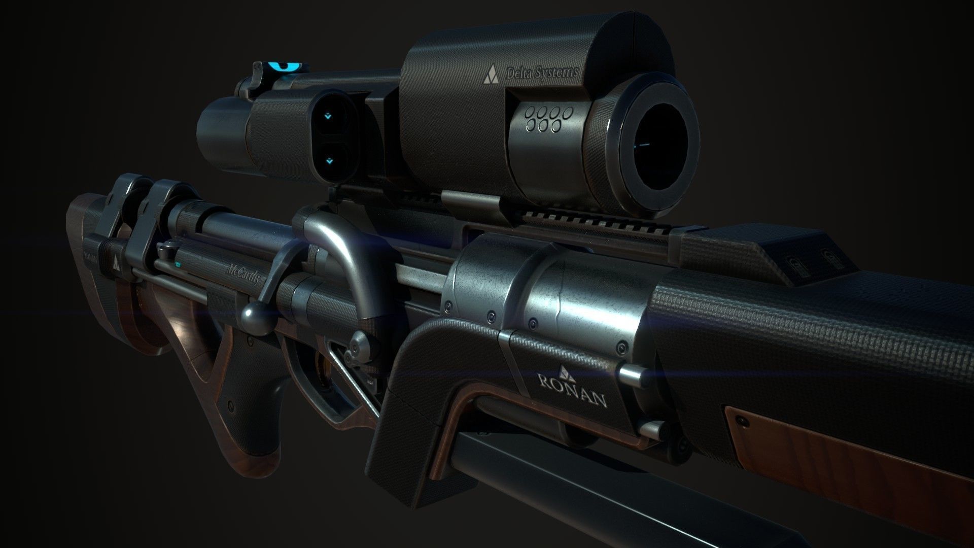 Ronan Rifle 3D model | CGTrader