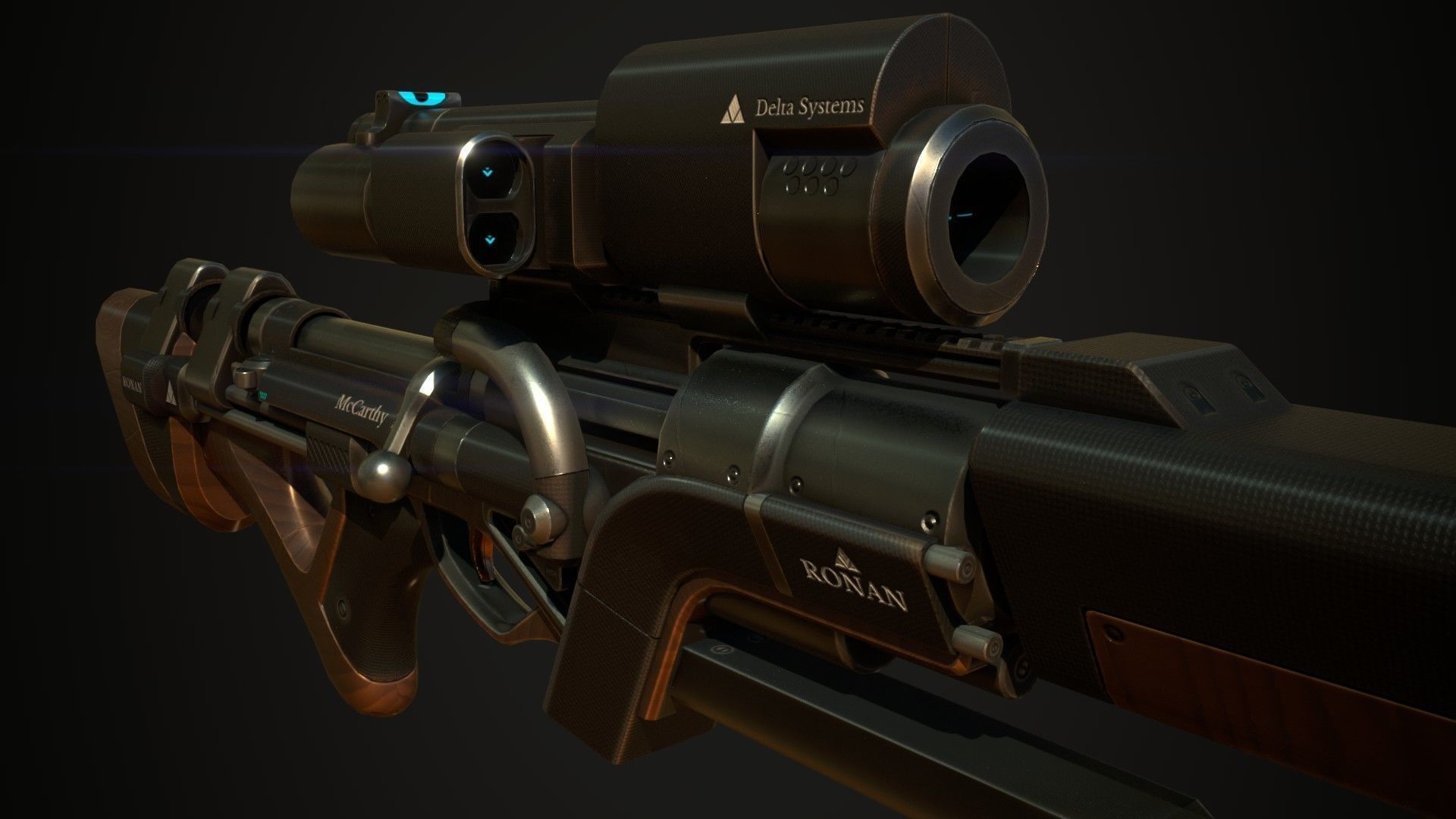 Ronan Rifle 3D model | CGTrader