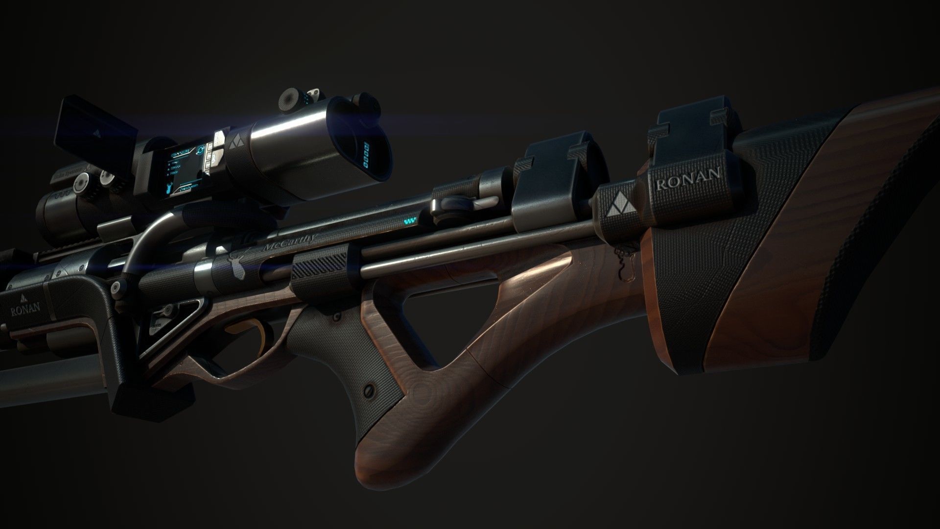Ronan Rifle 3D model | CGTrader