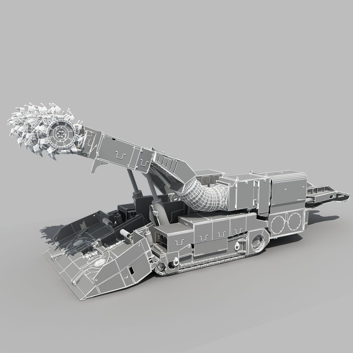 Roadheader 3D model | CGTrader