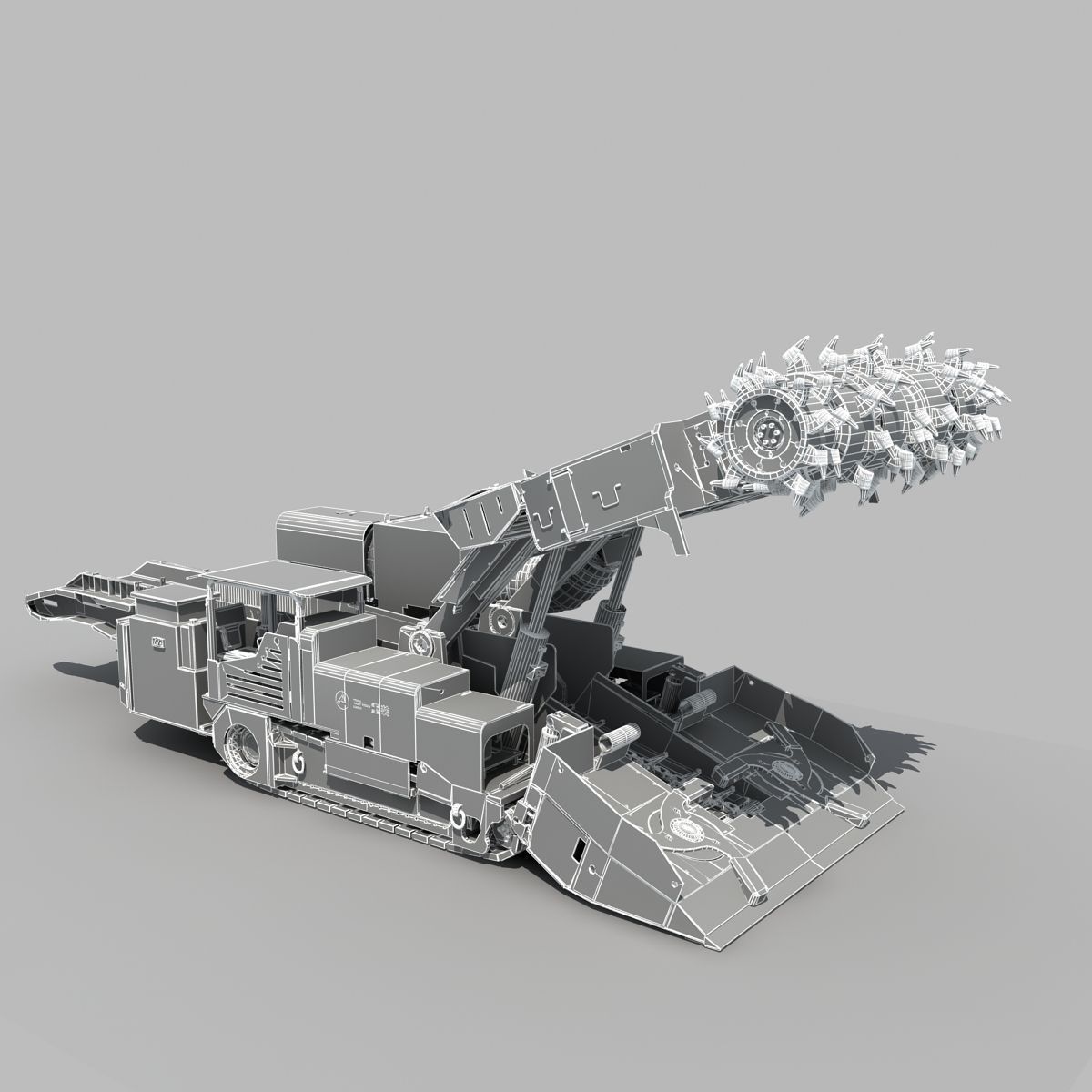 Roadheader 3D model | CGTrader