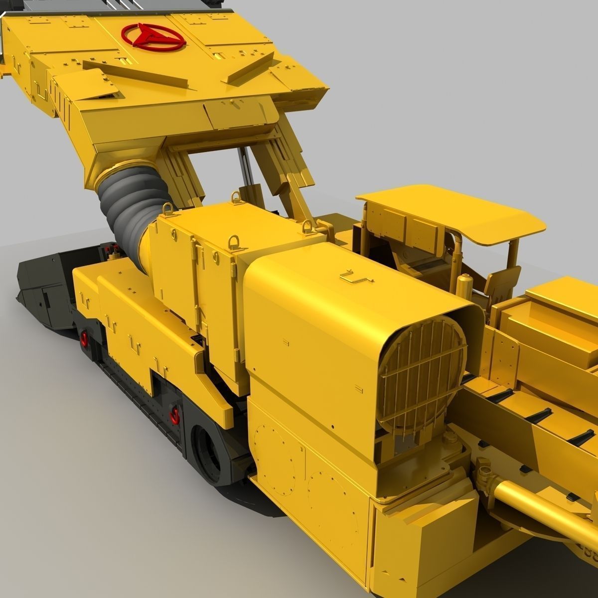 Roadheader and Special Truck 3D model | CGTrader