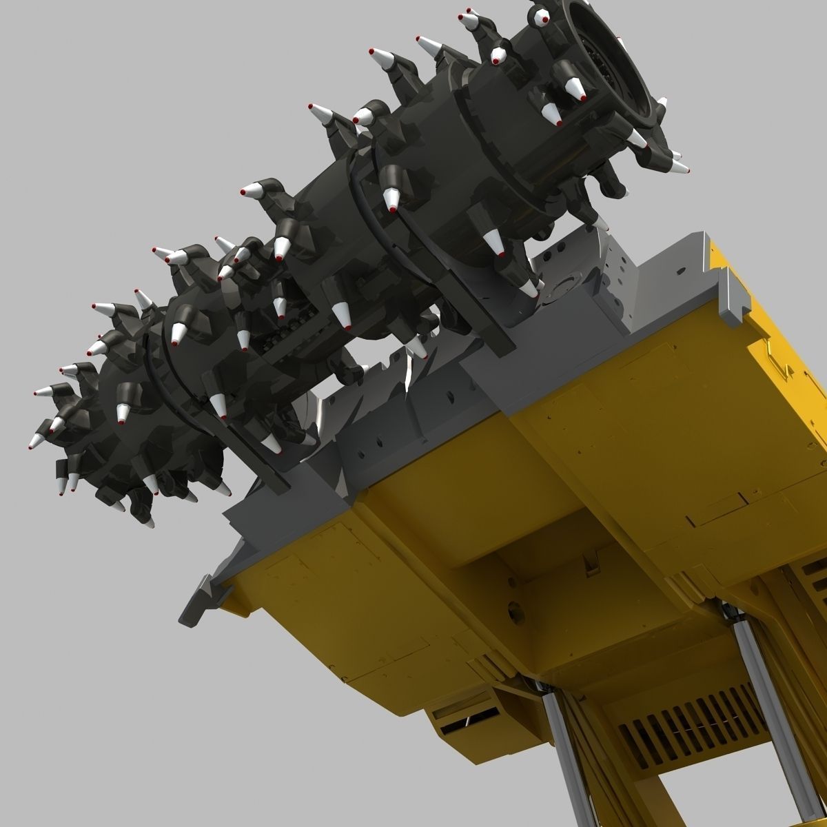 Roadheader and Special Truck 3D model | CGTrader