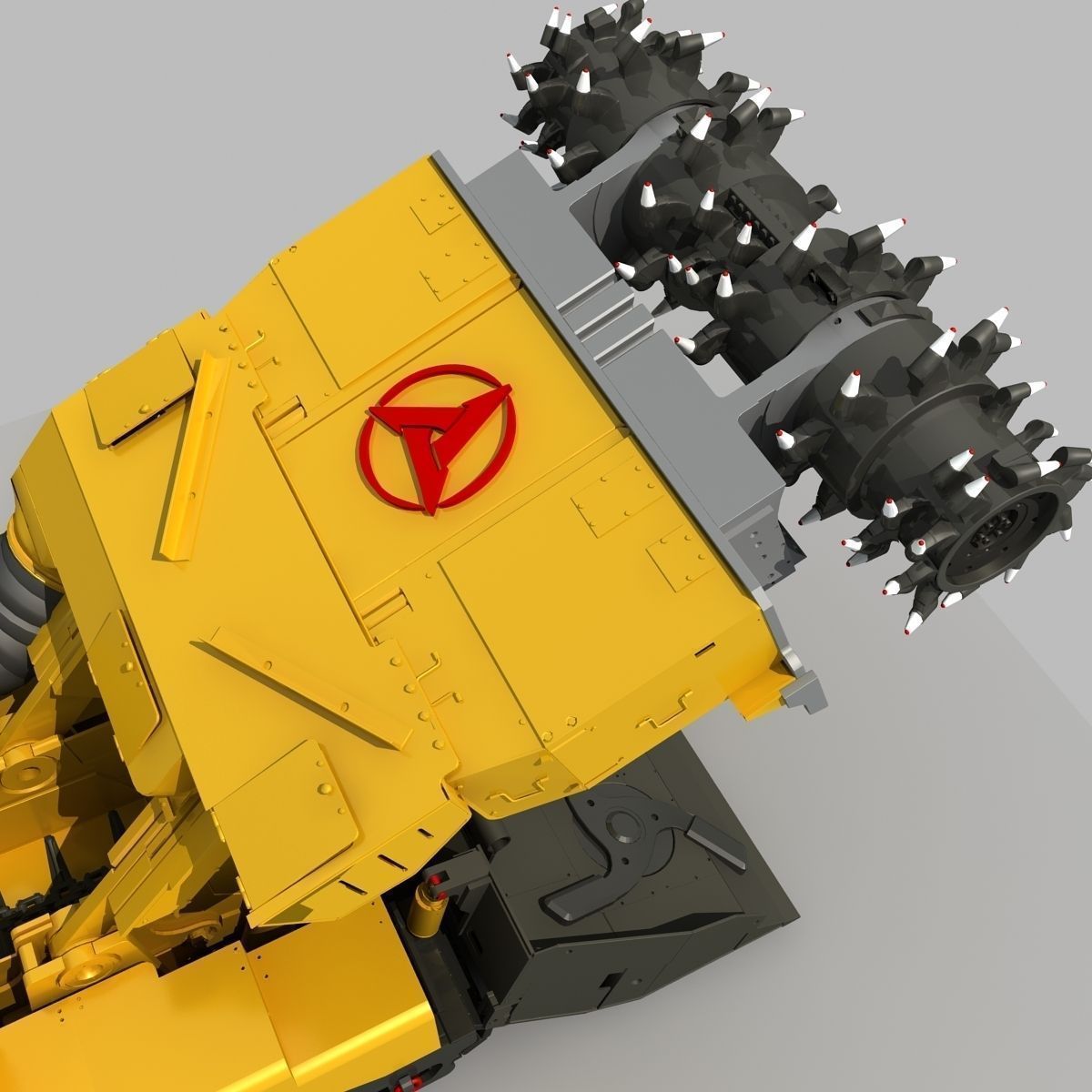 Roadheader and Special Truck 3D model | CGTrader