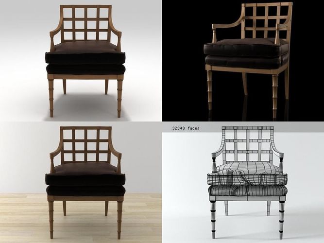 Geometric Armchair 3D model | CGTrader