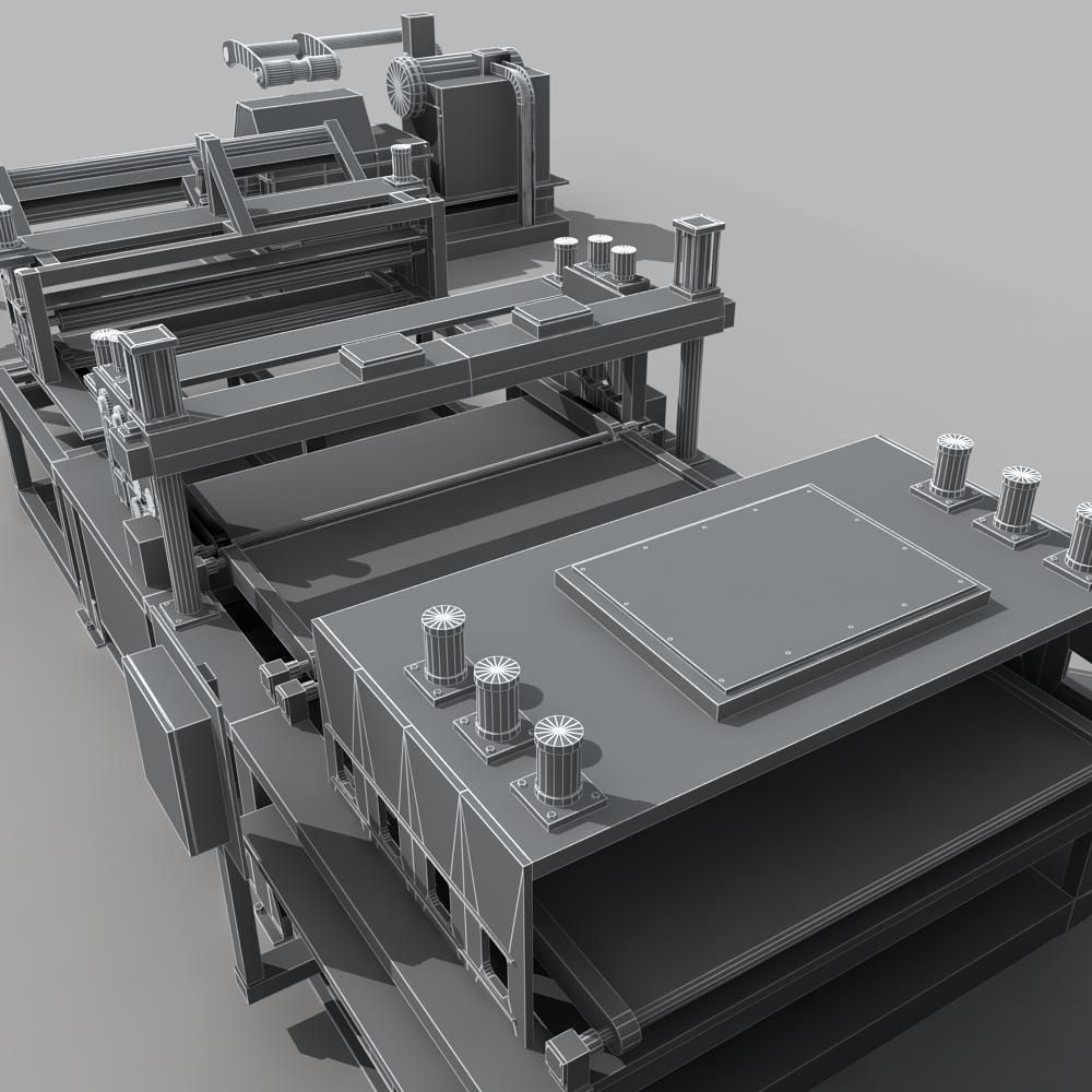 Cutting line Equipment 3D model | CGTrader