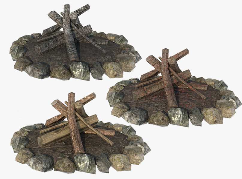 3D model Bonfire VR / AR / low-poly | CGTrader