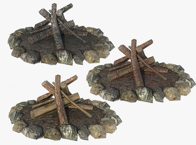 3D model Bonfire VR / AR / low-poly | CGTrader