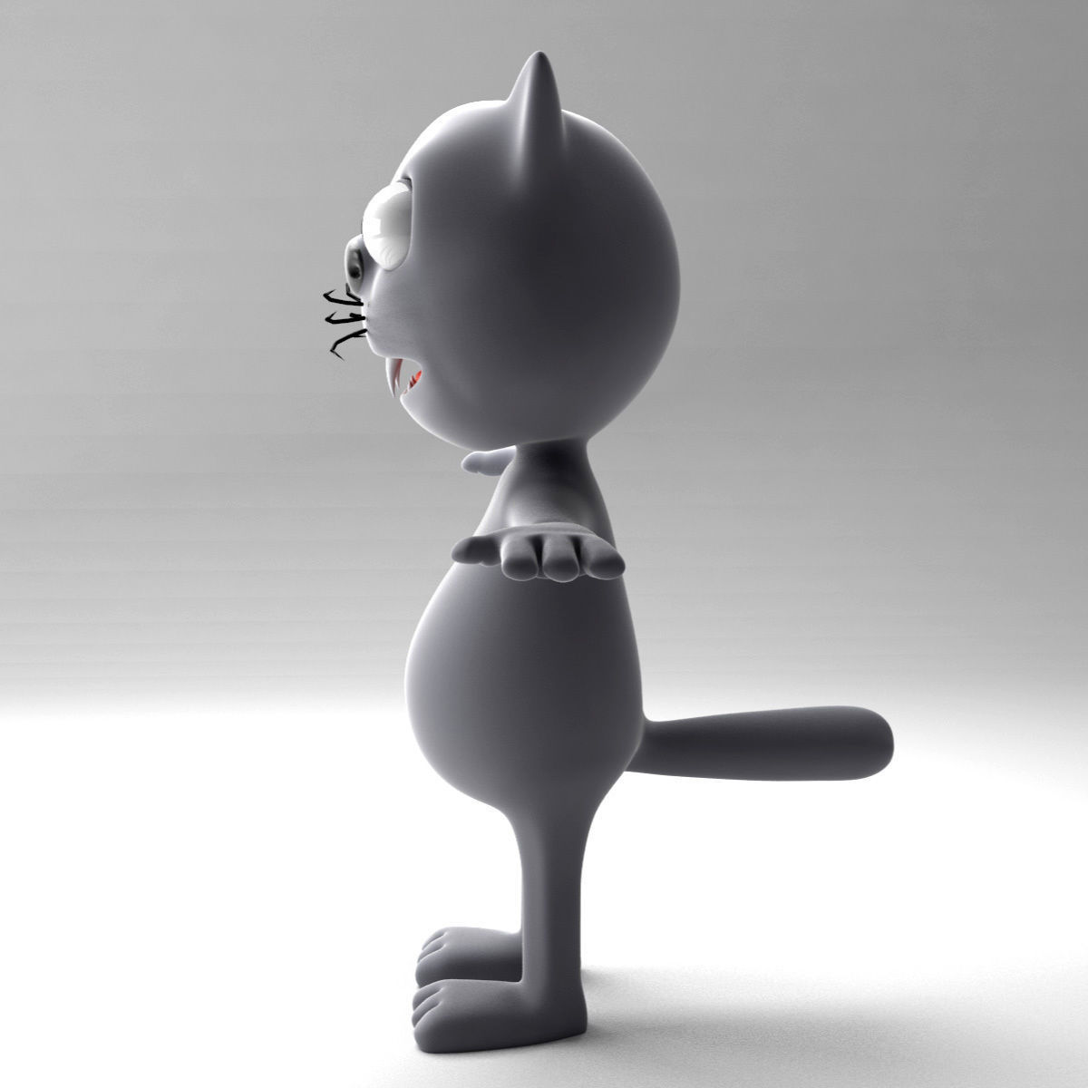 Cartoon Cat 3D model rigged | CGTrader