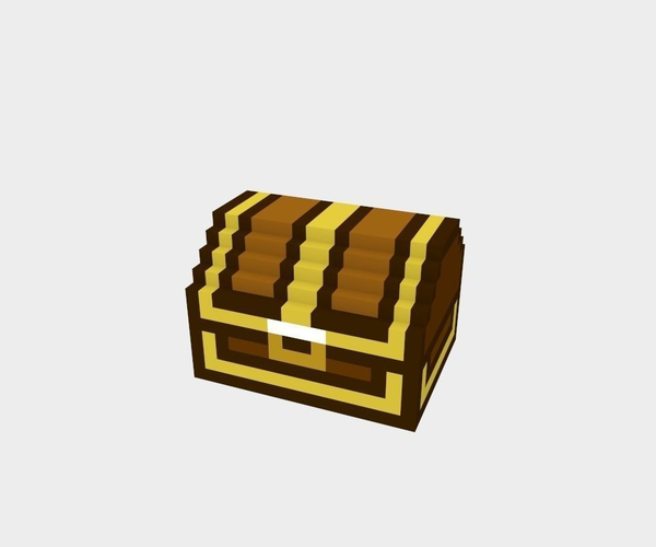 3D model Voxel Small Chest VR / AR / low-poly | CGTrader