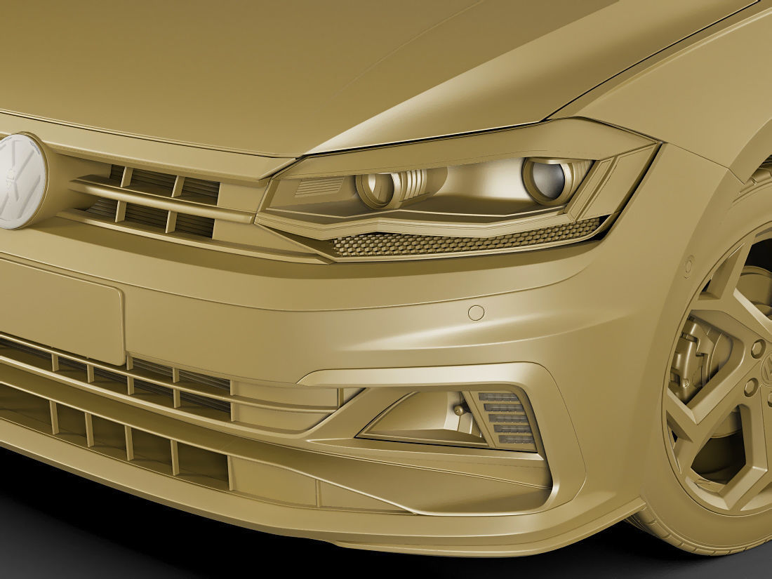 Volkswagen Polo 2018 R-line 3D model | CGTrader