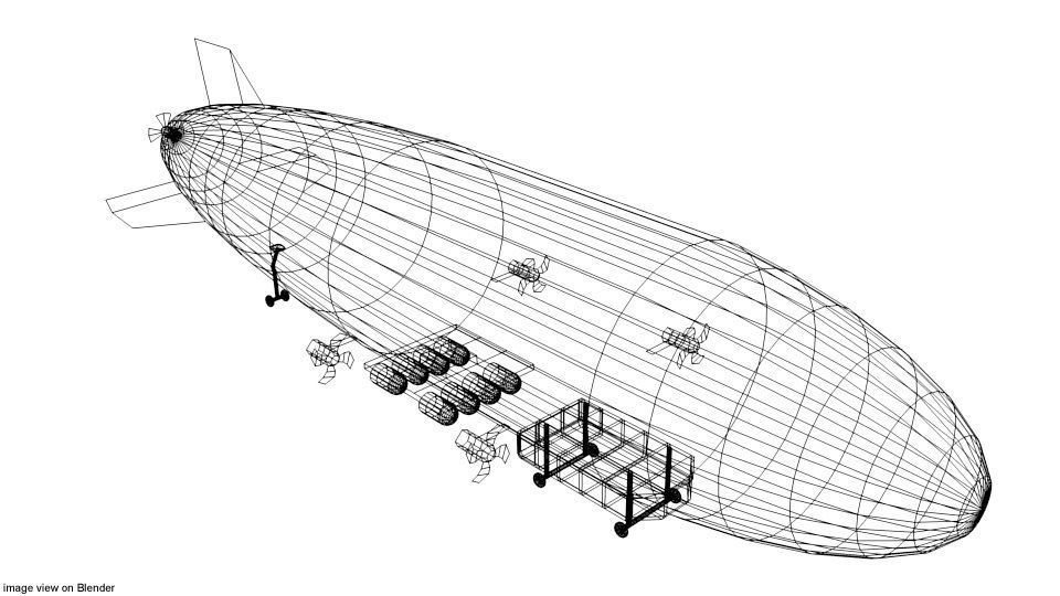 Zeppelin - Classic 3D model | CGTrader