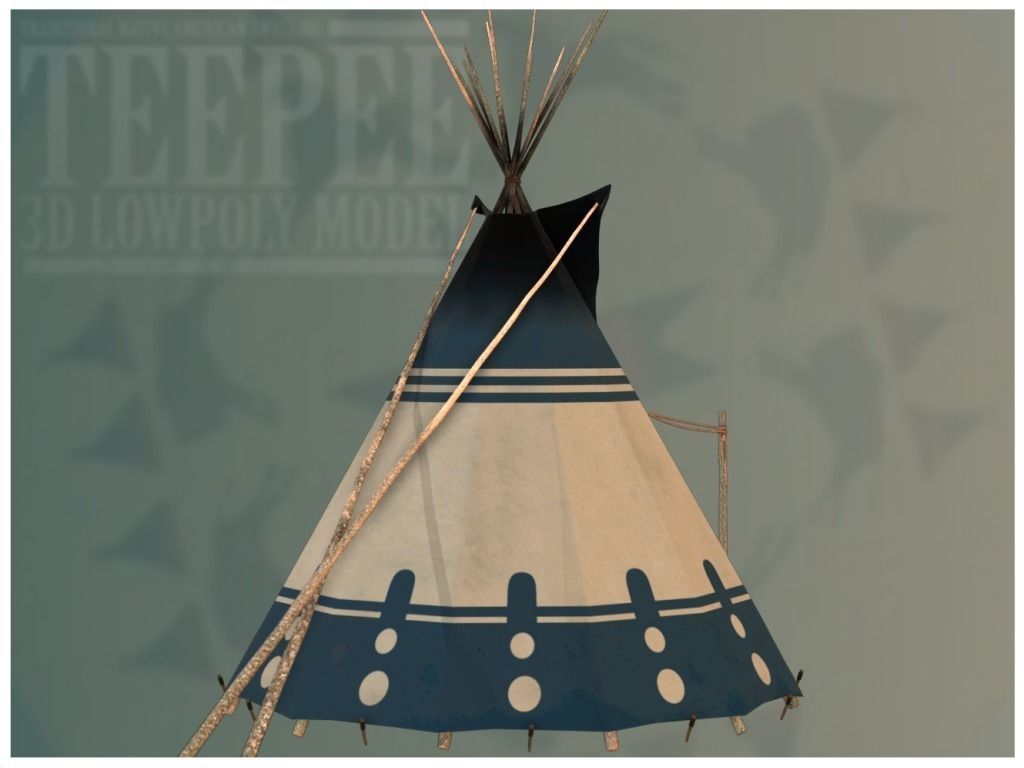 3D model Teepee VR / AR / low-poly | CGTrader