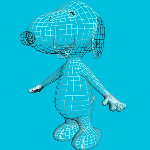 3D model Snoopy VR / AR / low-poly rigged MAX OBJ 3DS DXF - CGTrader.com