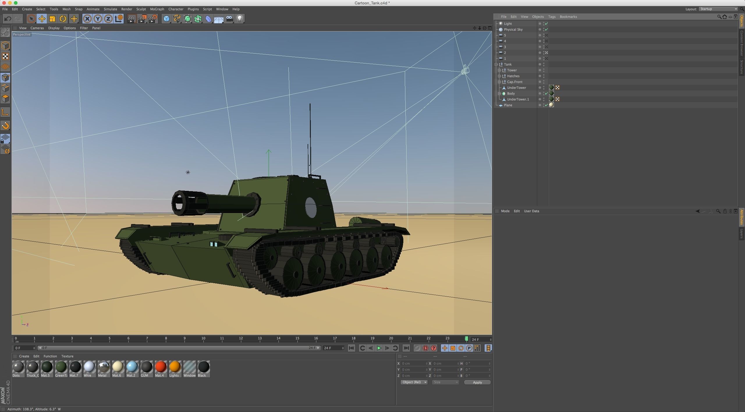 3D model Cartoon Low Poly Tank VR / AR / low-poly animated | CGTrader