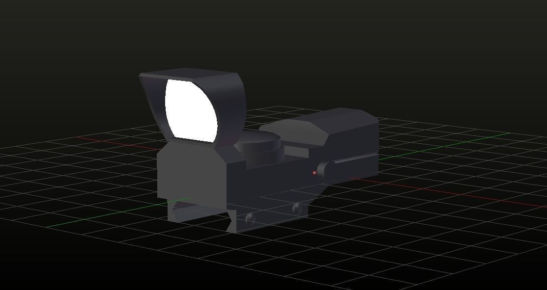 3D model Red Dot Sight 3D Model - Game Ready VR / AR / low-poly | CGTrader