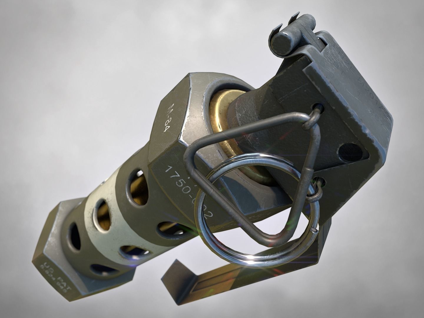 3D model M84 Stun Grenade PBR VR / AR / low-poly | CGTrader