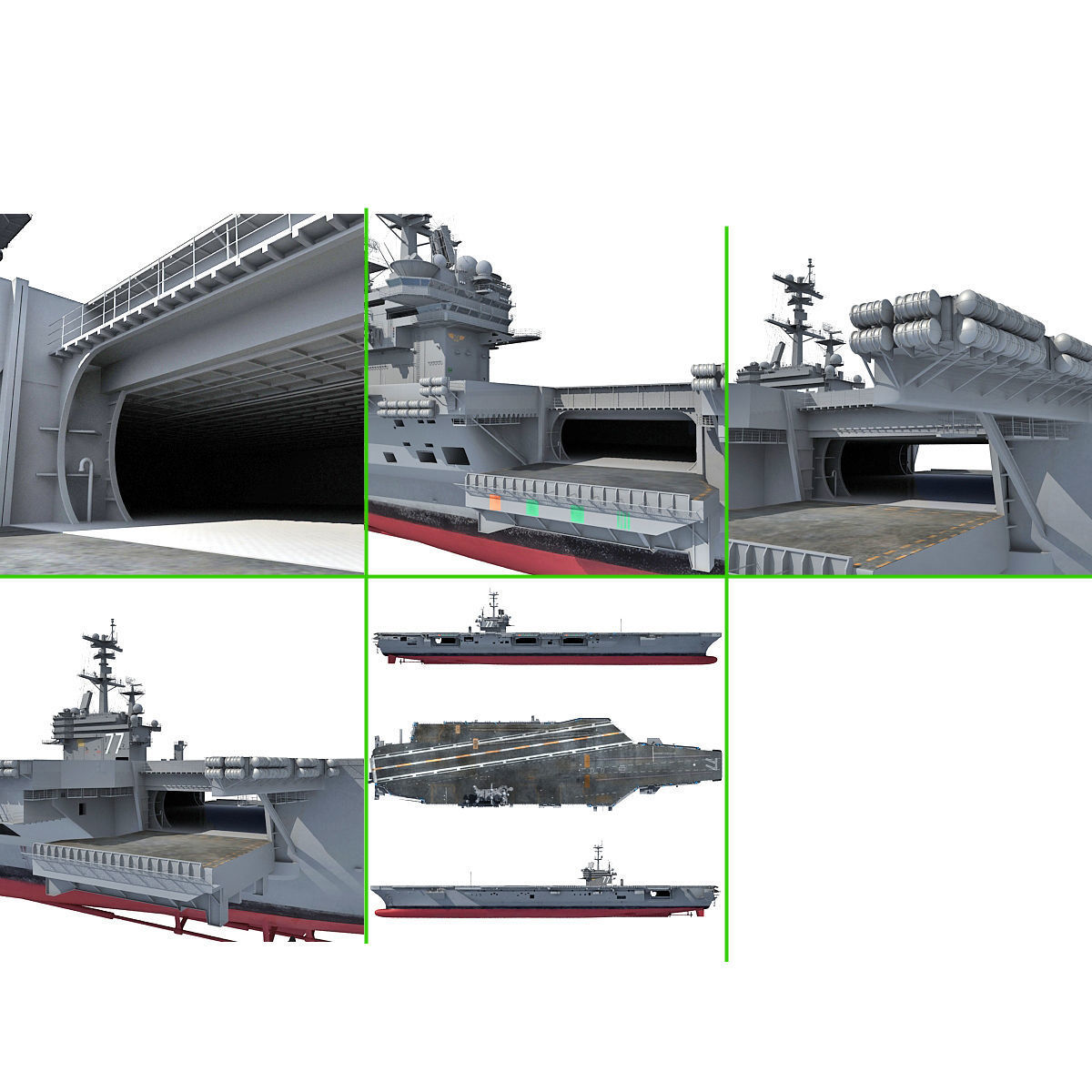 USS George H W Bush Aircraftcarrier CVN-77 3D model | CGTrader