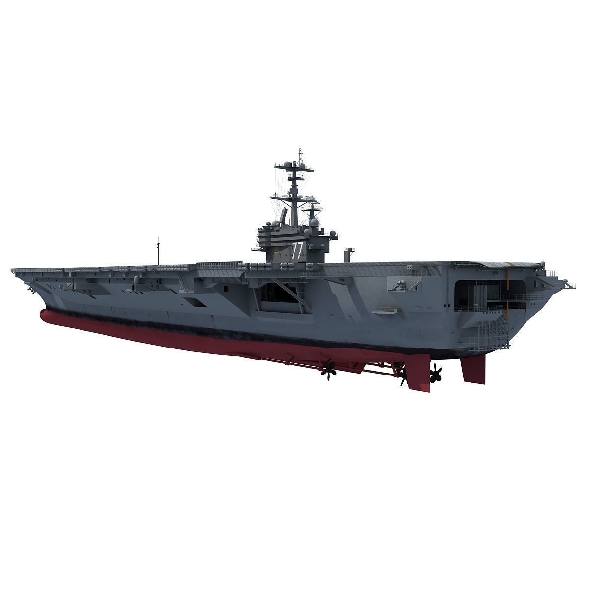 USS George H W Bush Aircraftcarrier CVN-77 3D model | CGTrader