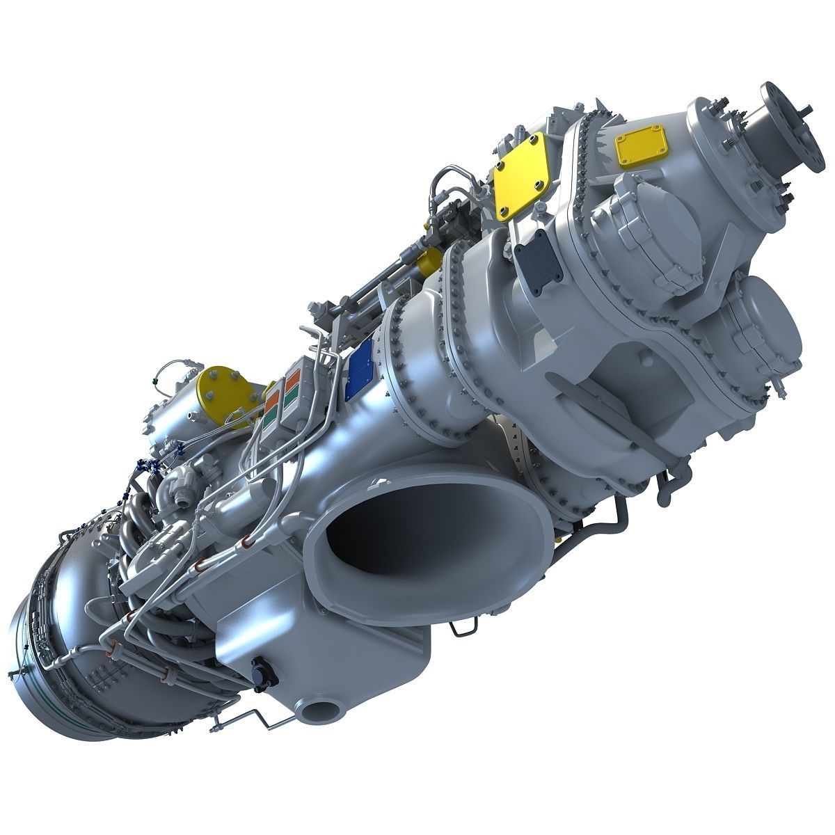 Turboprop Engine Pratt and Whitney Canada PW100 3D model | CGTrader