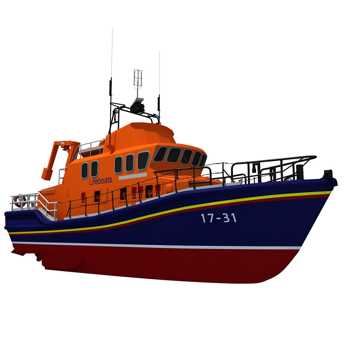 Severn Class Lifeboat 3D model | CGTrader