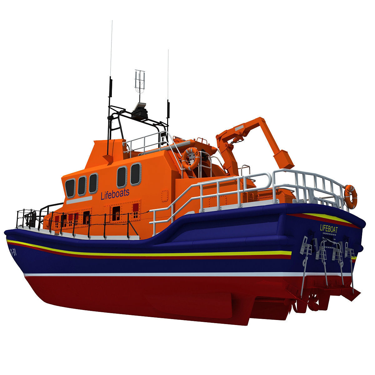Severn Class Lifeboat 3D model | CGTrader