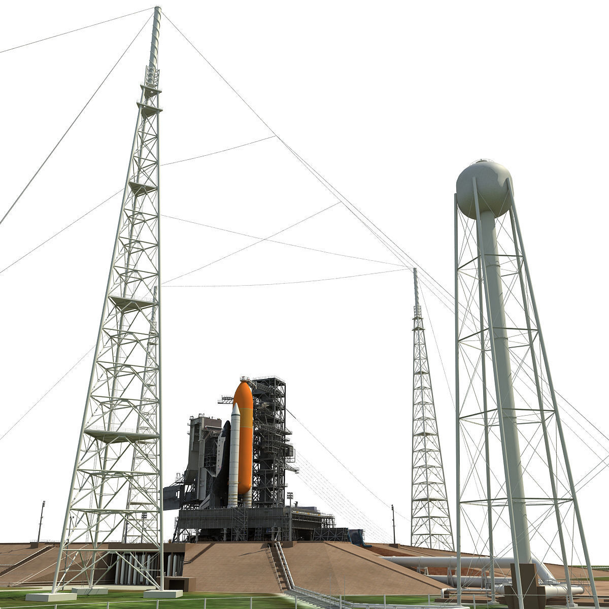 NASA Launch Complex 39B 3D model | CGTrader