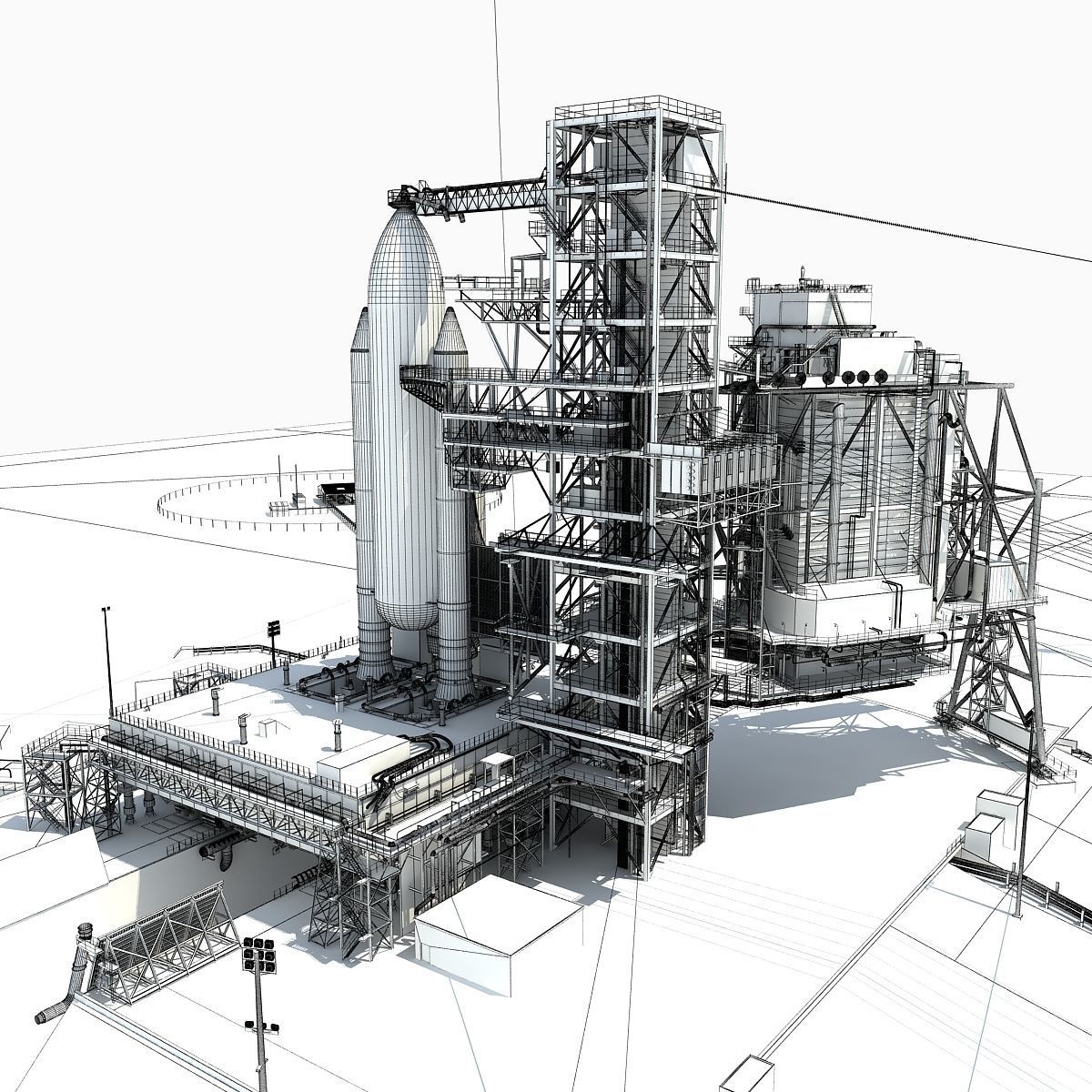 NASA Launch Complex 39B 3D model | CGTrader