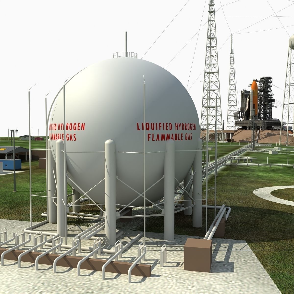 NASA Launch Complex 39B 3D model | CGTrader