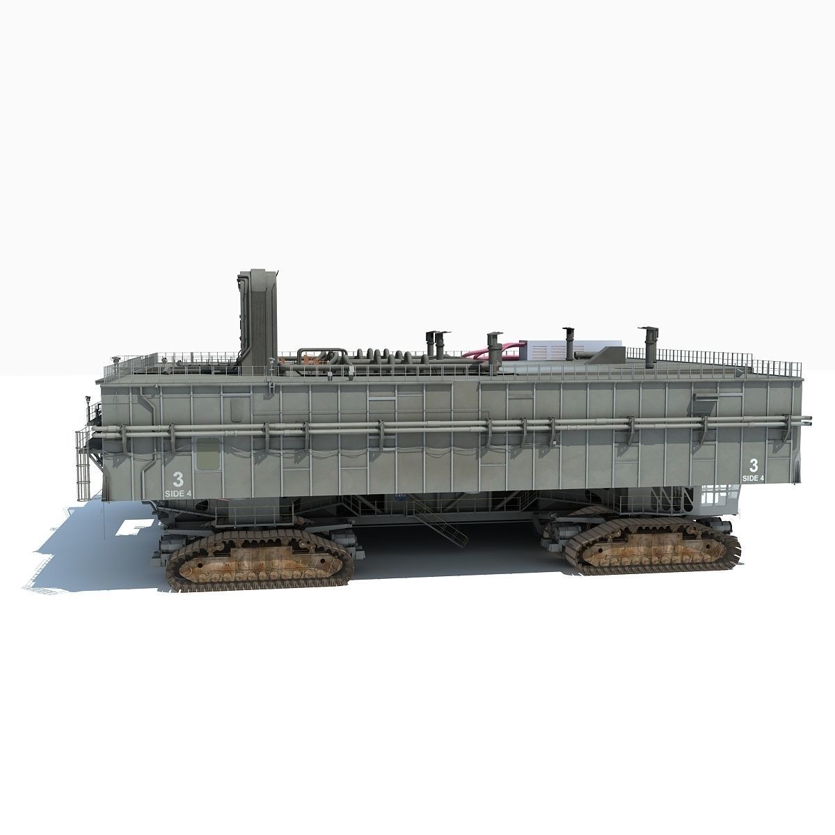 NASA Crawler with Mobile Launch Platform 3D model | CGTrader