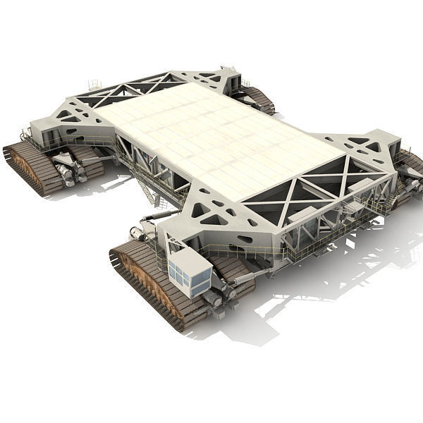 NASA Crawler with Mobile Launch Platform 3D model | CGTrader