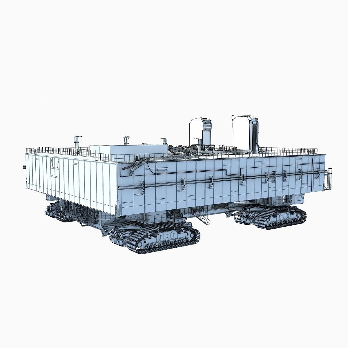 NASA Crawler with Mobile Launch Platform 3D model | CGTrader