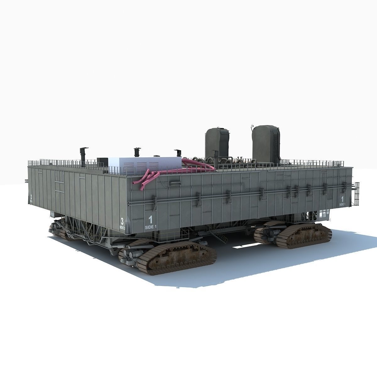 NASA Crawler with Mobile Launch Platform 3D model | CGTrader