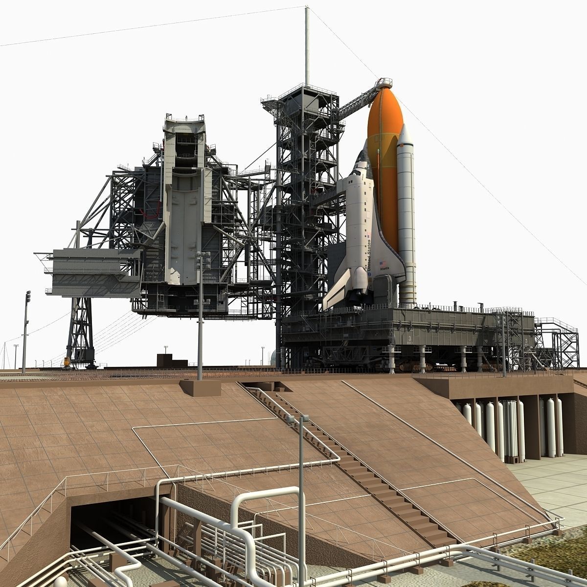 Kennedy Space Center Launch Complex 39-A 3D model | CGTrader